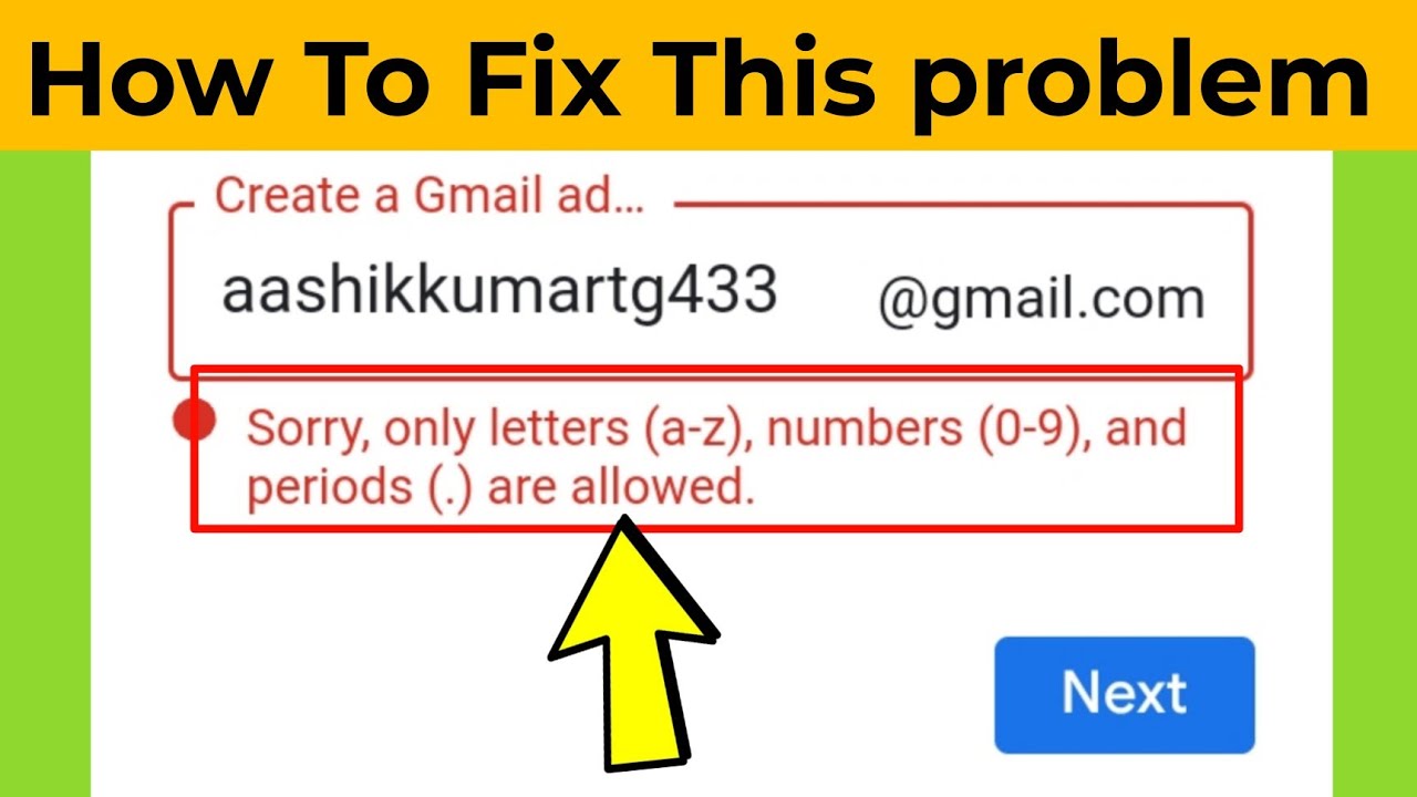 Sorry, only letters (a-z), numbers (0-9), and periods (.) are allowed ...