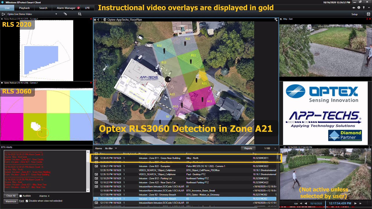 Integrate OPTEX Redscan perimeter laser scanners with Milestone ...
