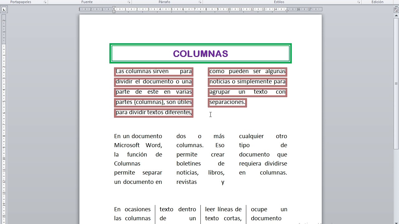 Bordes de texto en Word - YouTube