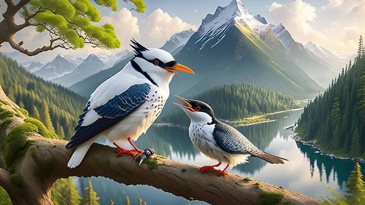 Splendour of Colourful Birds and the Serenity of Calm Music in Stunning ...