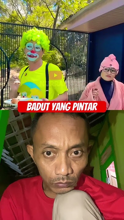 Badut yang pintar #lucu #funny #ngakak #comedy #badut #memecringe #komedikuncir #duet # ...