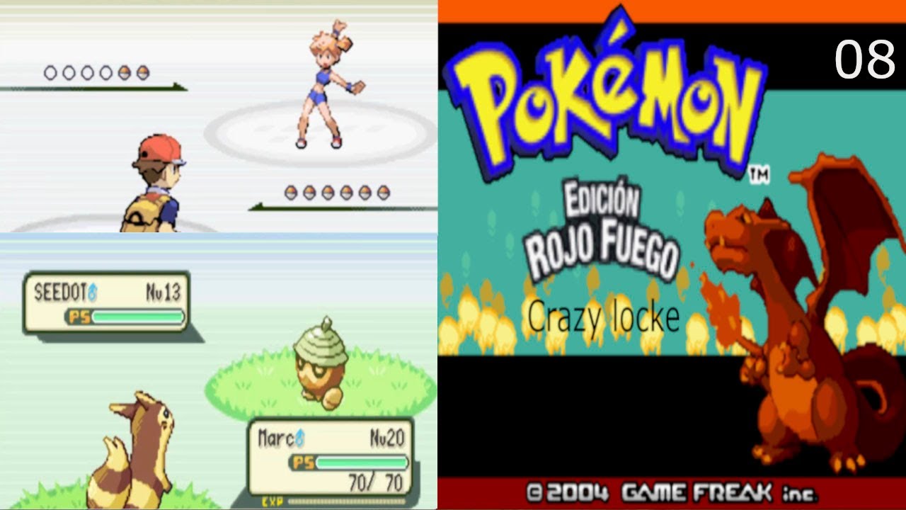 08. Pokémom Rojo Fuego crazy locke - Misty y el Seedot misterioso - YouTube
