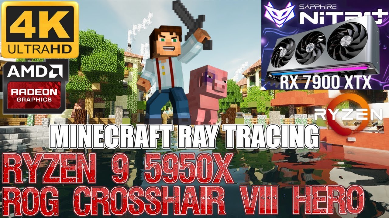 Minecraft RTX Ray Tracing 4K | RX 7900 XTX NITRO+ | Ryzen 9 5950X - YouTube