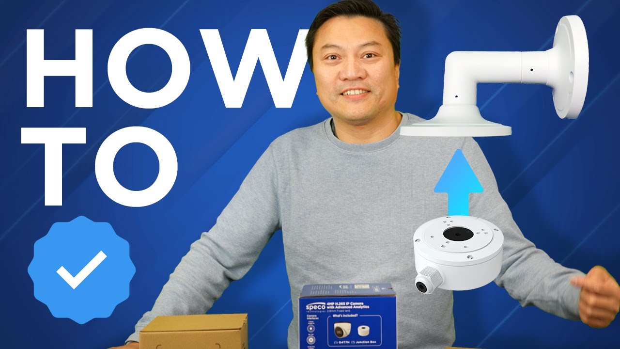 Installing the O4T7N Turret Camera Wall Mount and Junction Box - YouTube