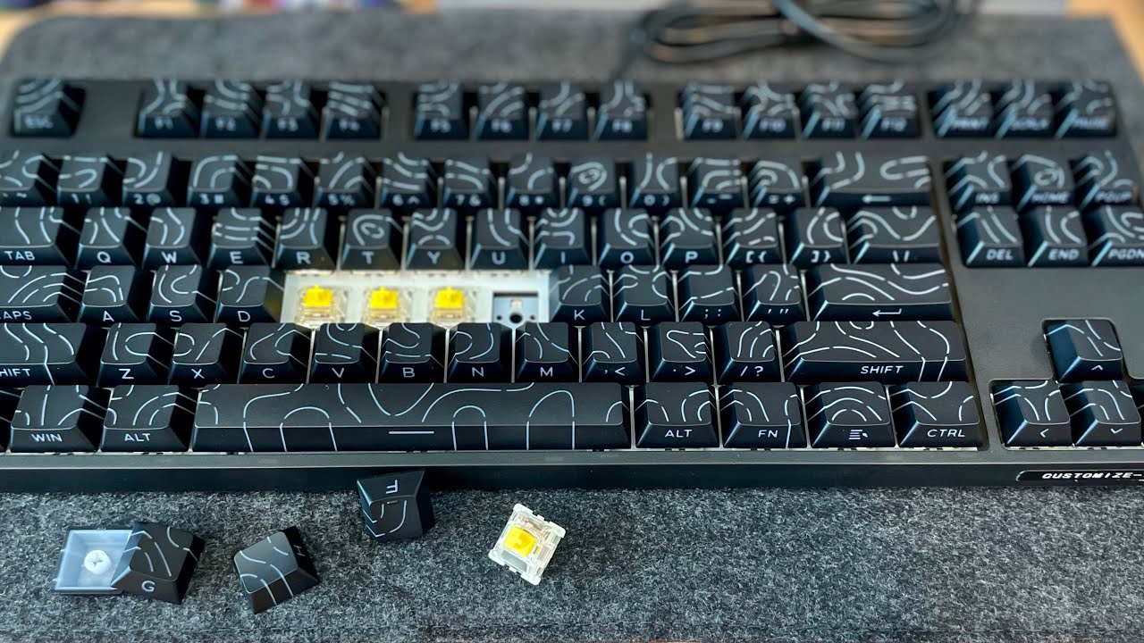 DK87 (Stock) Keyboard | Gateron Yellow Pros | Sound Test - YouTube
