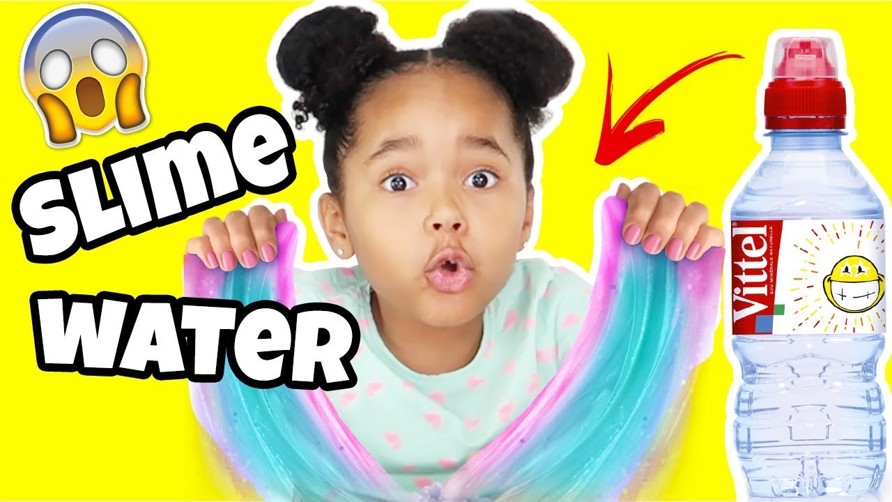 🌈FAIRE DU SLIME AVEC SEULEMENT DE L'EAU🚰?!! VERITY ADORE 😍 - YouTube