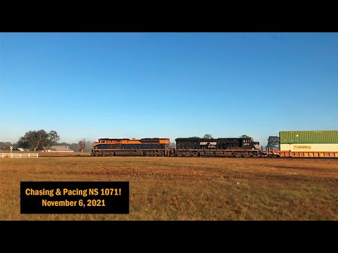 Chasing & Pacing NS 23E w/ NS 1071 Leading! 11/6/21 - YouTube