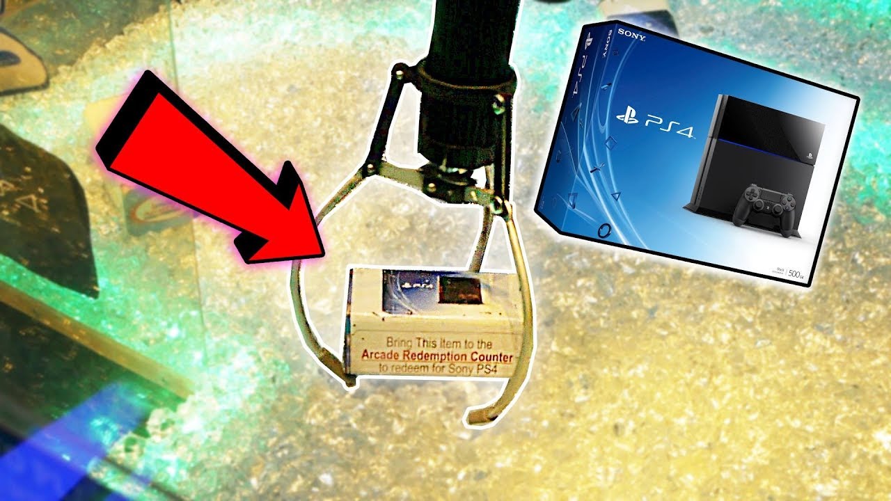 Win the box, WIN the PS4! Claw Machines - YouTube