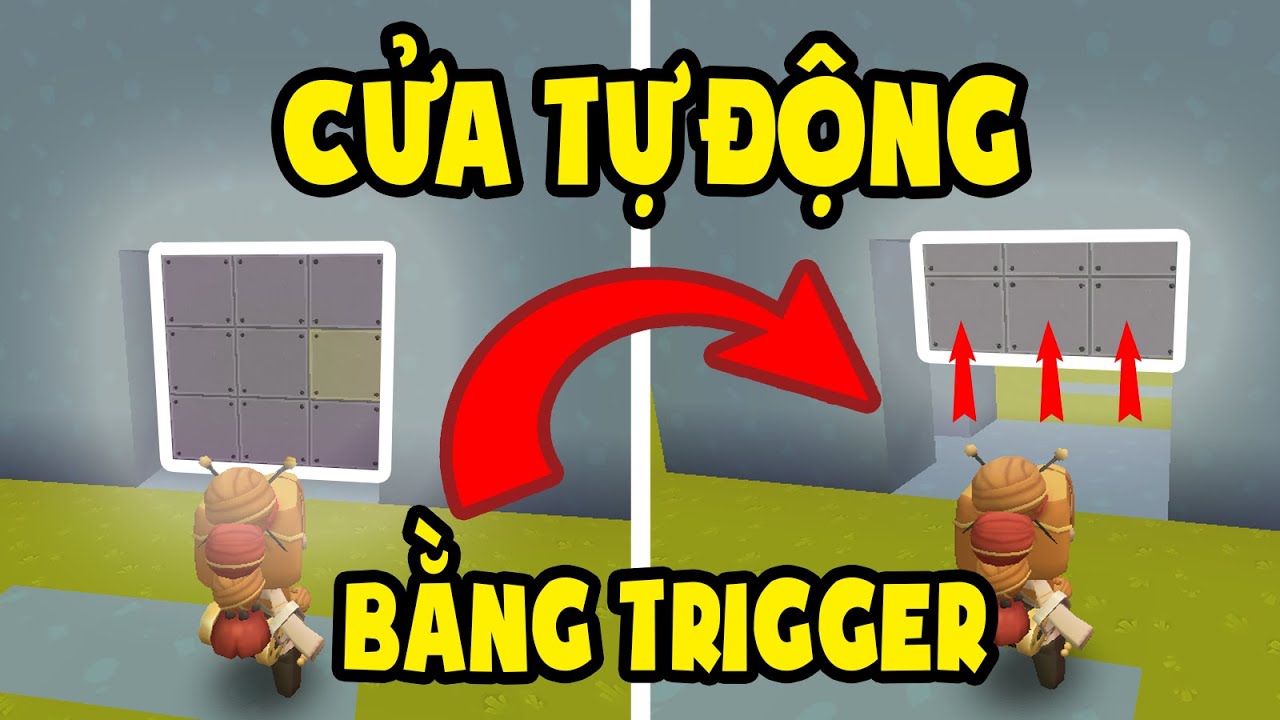 Hướng dẫn làm cửa tự động bằng trigger trong mini world | TRIGGER #1 ...