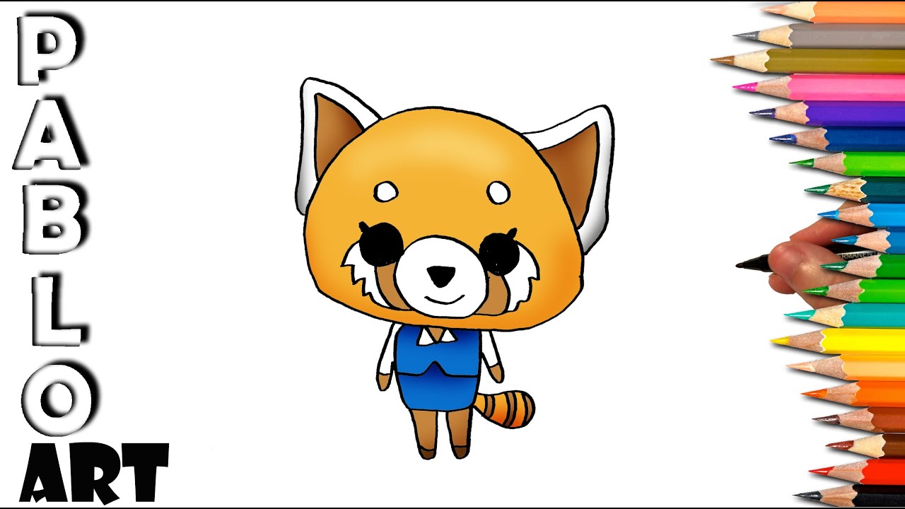 How to draw Aggretsuko from Sanrio 💖 | Learn to Draw step by step - YouTube