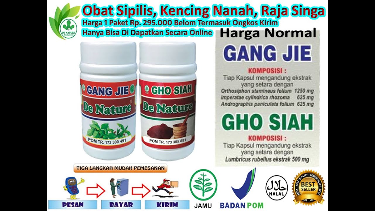 OBAT HERBAL SIPILIS / KENCING NANAH / RAJA SINGA Gang Jie & Ghosiah ...