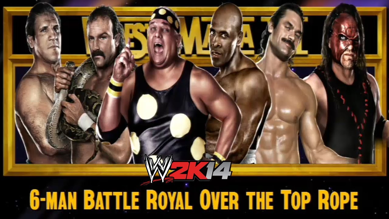 WWE 2K14 DLC Pack 3 - Legends Battle Royal (With Unmasked Kane) - YouTube