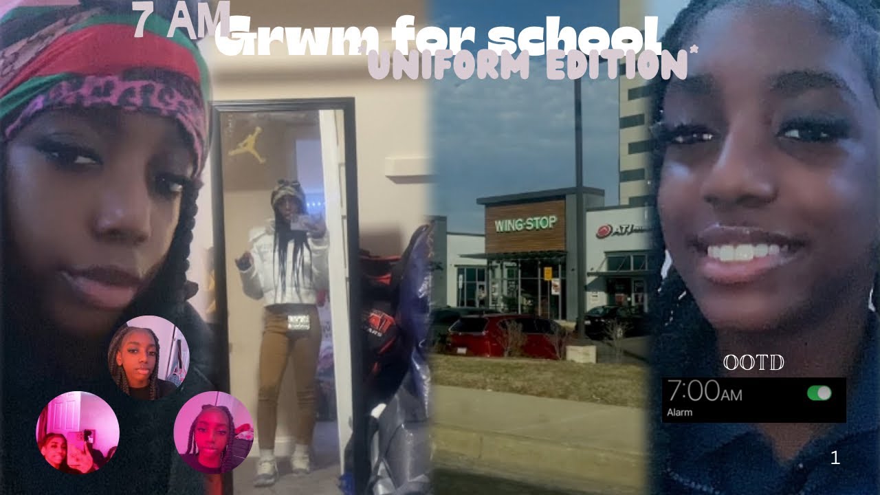 Grwm for school/Uniform Edition👸🏾👸🏾 - YouTube