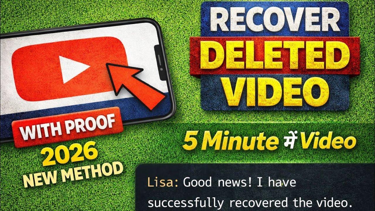 How To Recover Deleted Youtube Videos I Restore Deleted Videos I 2026 ...