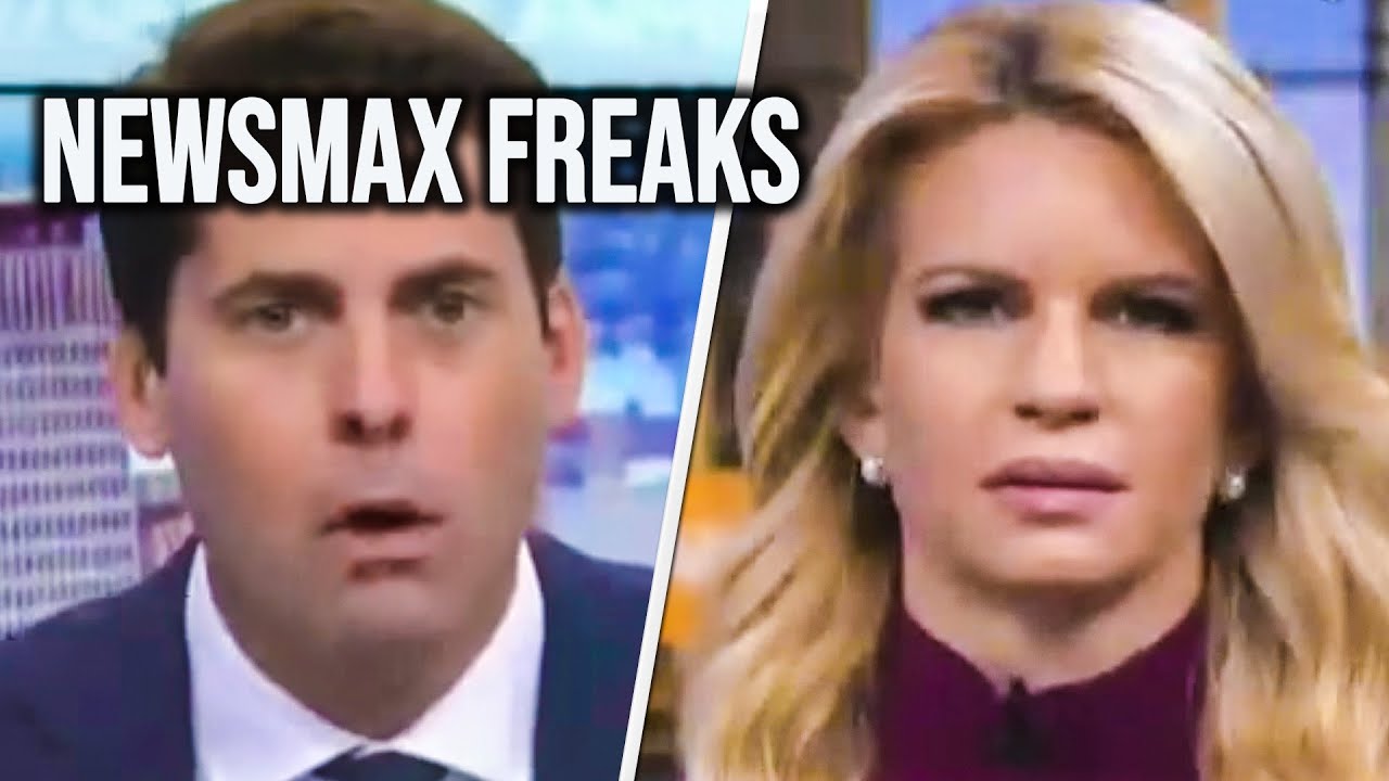 Newsmax Host Refuses To Admit Reality In Stunning Mistake On-Air - YouTube