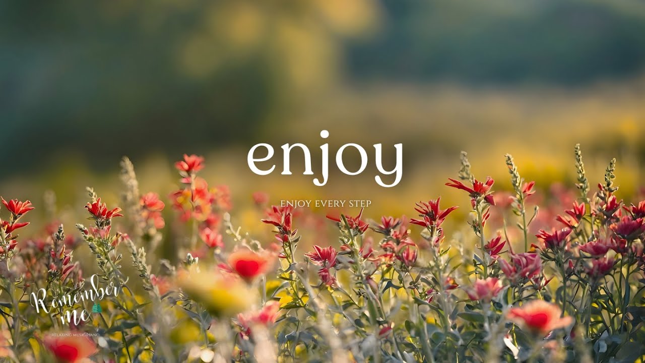 Enjoy Every Step 🥀🍃 Relaxing Piano Music for Peace, Focus & Stress ...
