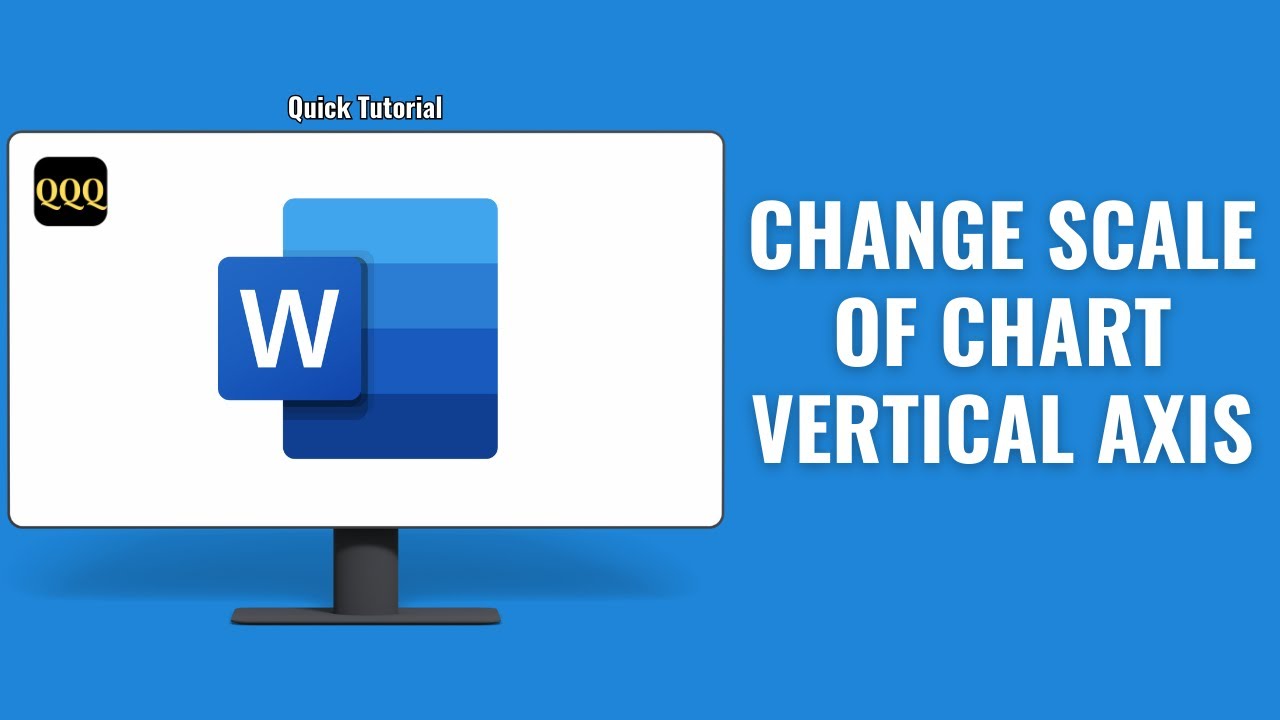 How to change scale of Chart vertical axis in Word - YouTube