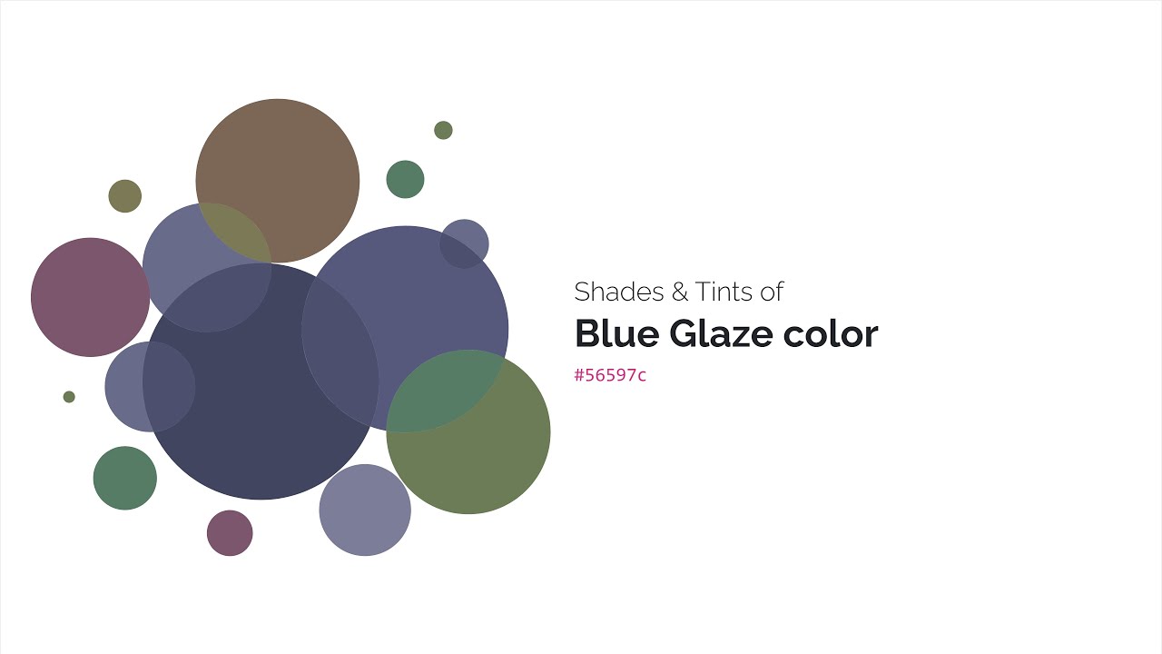 Shades & Tints of Blue Glaze color #56597c A Cool Violet color #4c4f6e ...