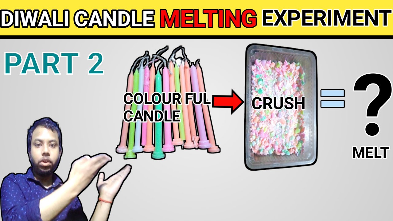 candle melting experiment | part 2 | clourful experiments - YouTube
