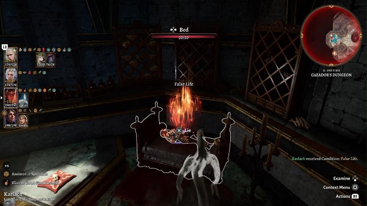 [BG3 Baldur's Gate 3] Cazador's Dungeon: Vellioth's Secret Buff - YouTube