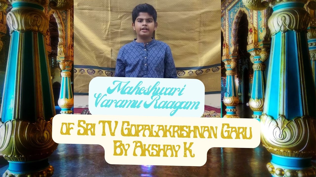 Navaratri Day 2-Maheshwari Song of Dr. T.V. Gopalakrishnan Garu, Varamu ...