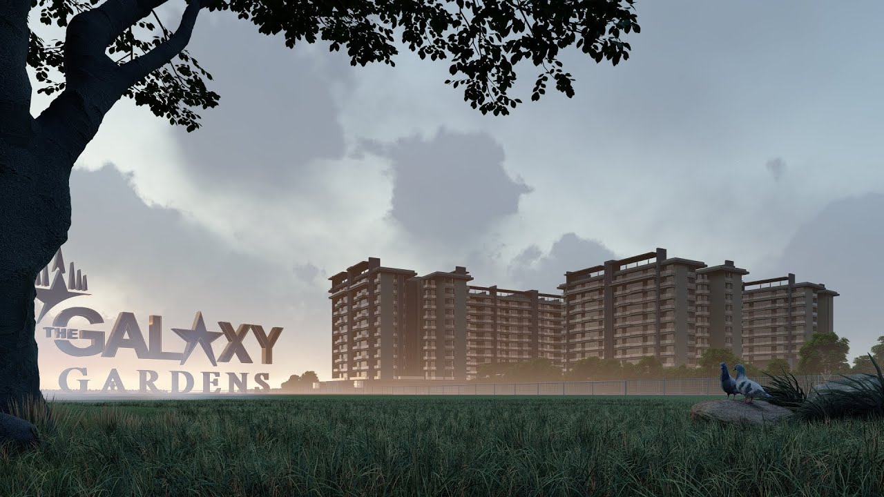 Galaxy Garden Rajkot 3d Walkthrough #architecture #3danimation - YouTube