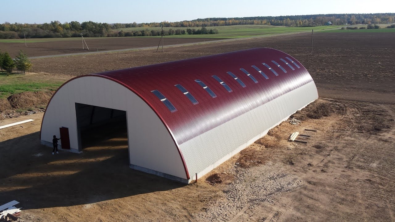 Future arkinis angaras 17x33m. Kėdainiuose, (строительство арочного ...