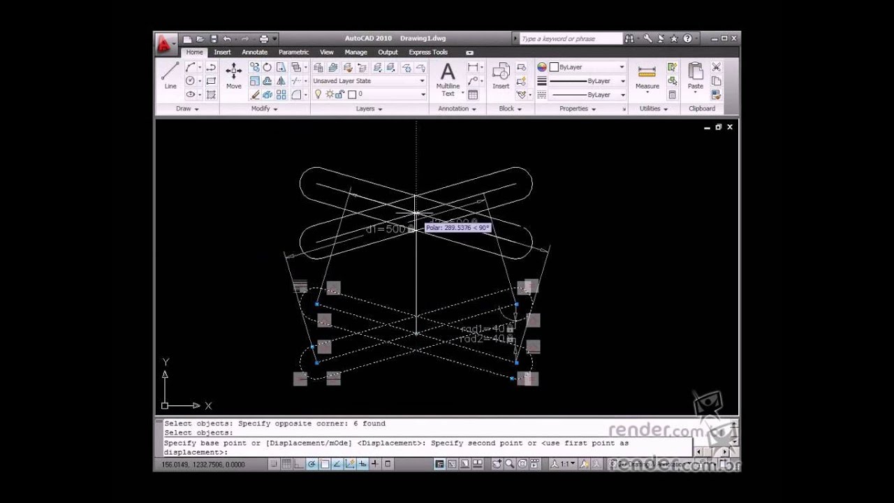 Applying relationships to mechanisms in AutoCAD- M2A6 - YouTube