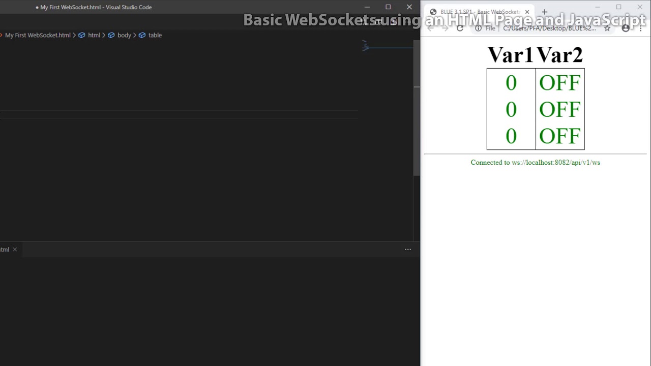 Blue 31 Sp1 Web Api Basic Websockets Using An Html Page And Javascript Youtube 8629