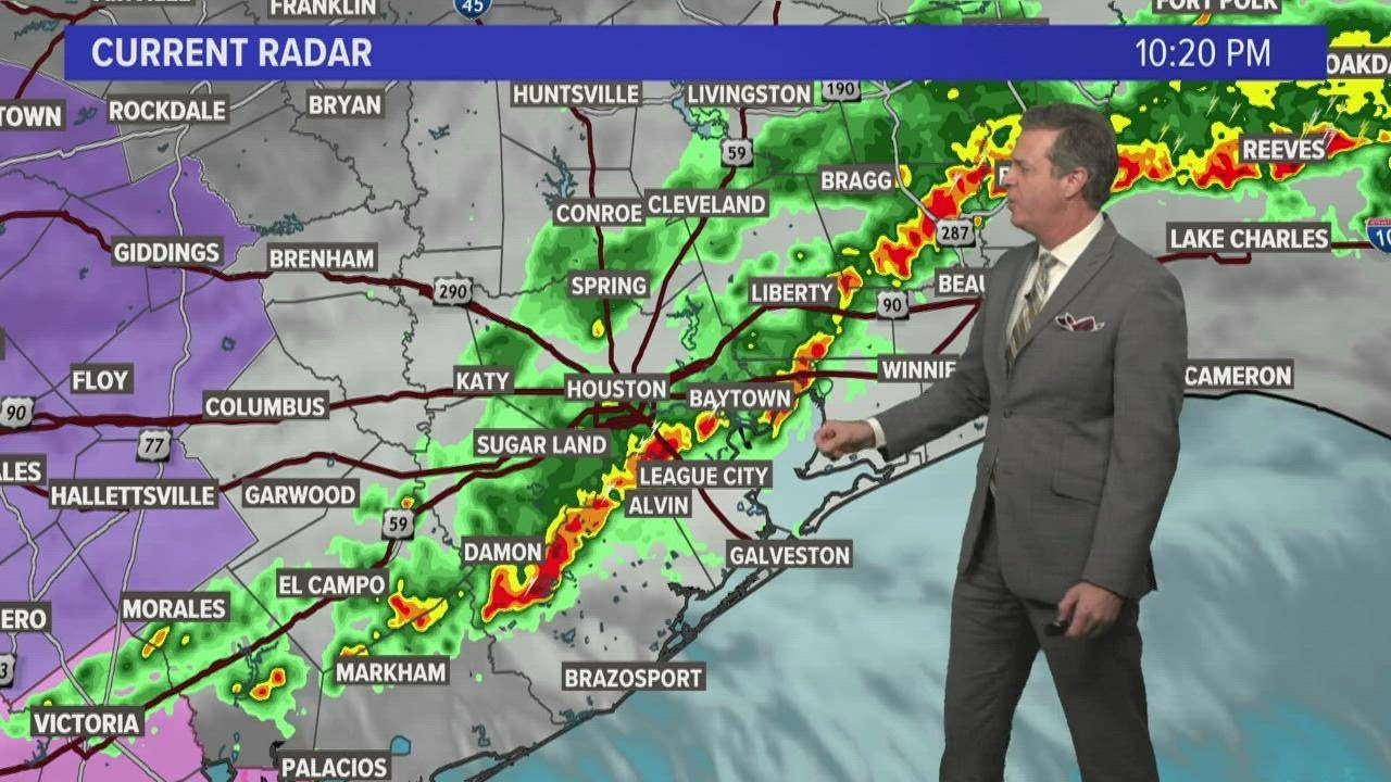 Houston forecast: Keeping an eye on strong storms, cold front - YouTube