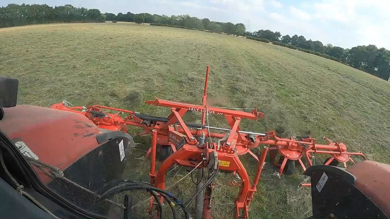 Working land ,Turning Hay , Baling Straw | Dove Farms | The Content Farm