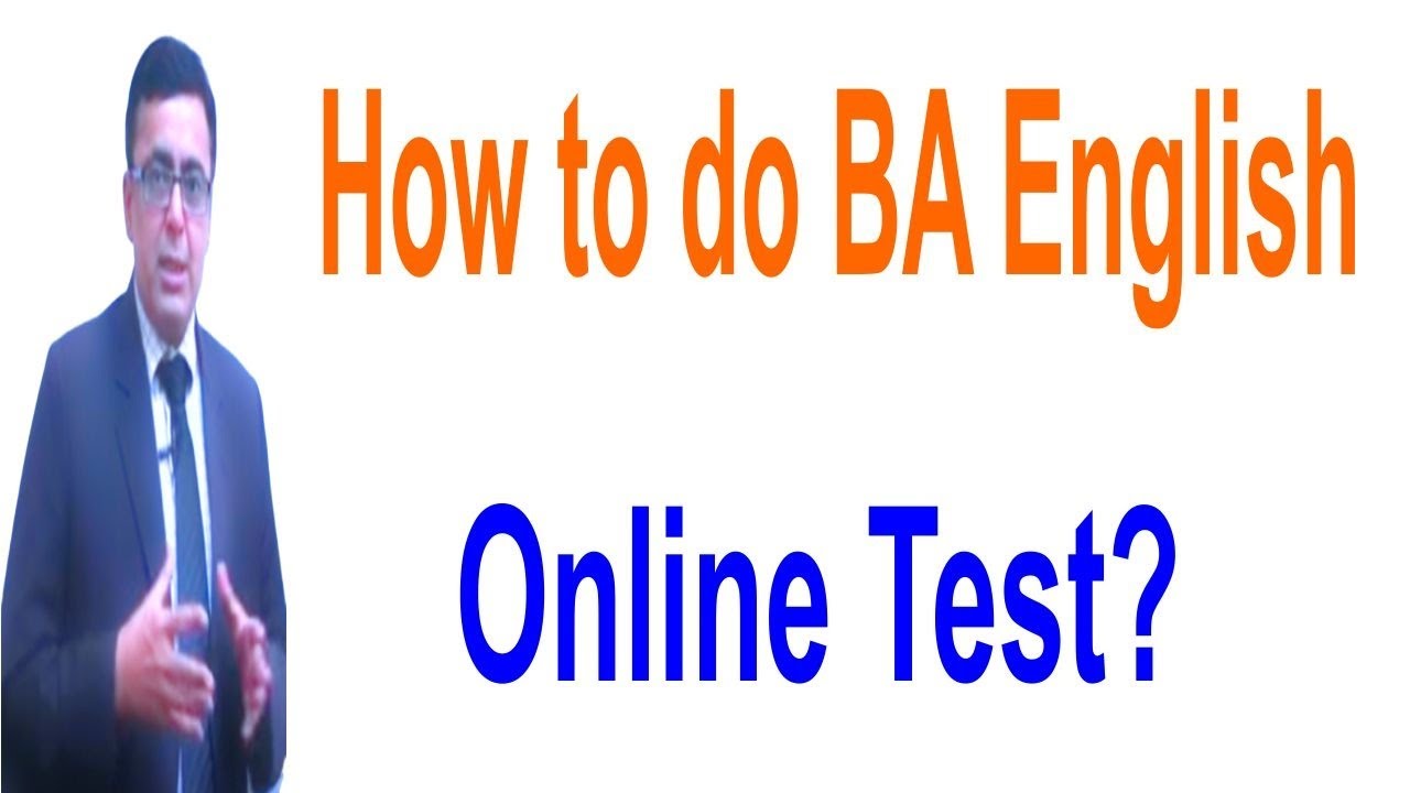 How to do BA English Part.2 Online Test? - YouTube