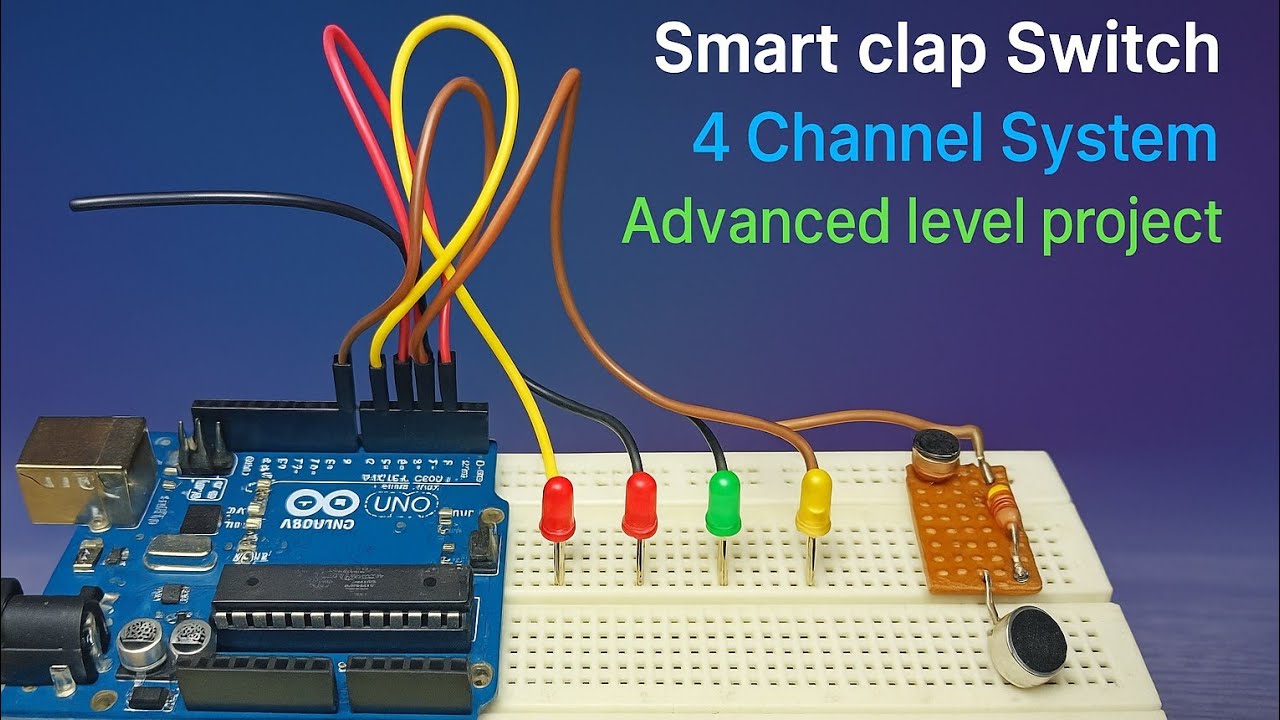 Project for smart home || clap switch advence level - YouTube