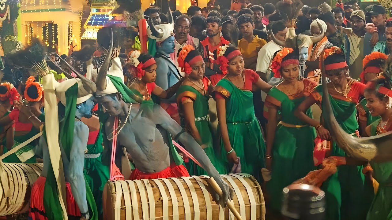 kommu koya dance Allur poleramma jatara 2023 - YouTube