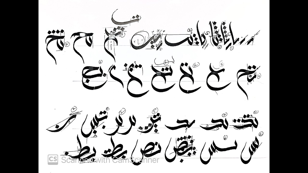 wissam calligraphy course I class 11 - YouTube
