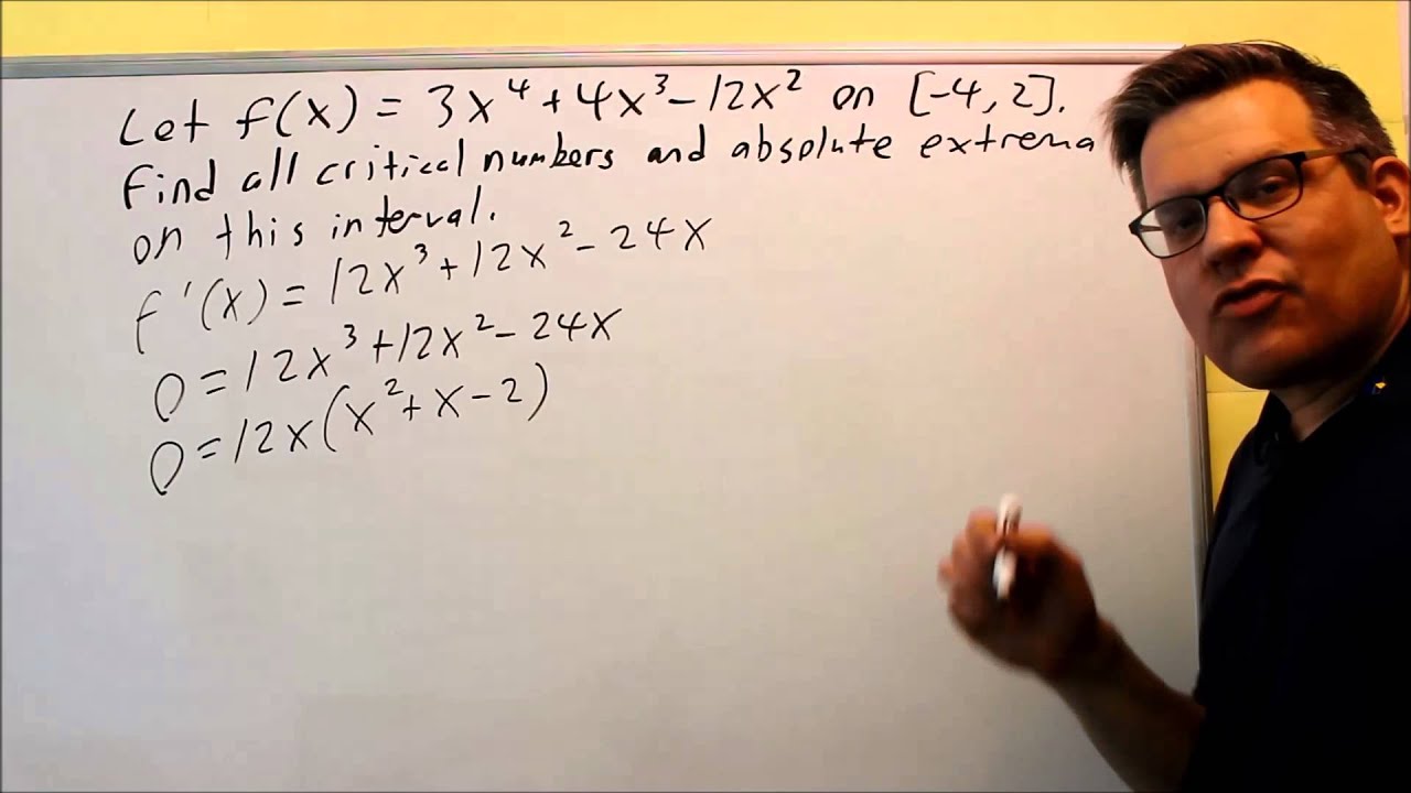 Finding the Absolute Extrema on [a, b] (Introduction and Example) - YouTube