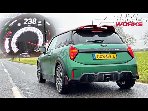 2025 MINI JCW // 0-100 100-200 TOP SPEED POV & SOUND