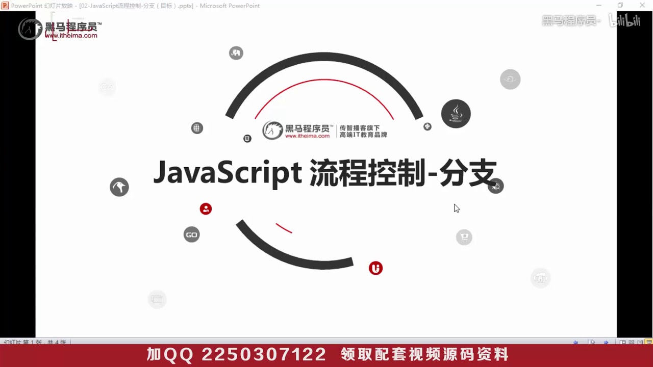 黑马pink前端javascript教程:p55 15 流程控制分支结构导读 Youtube