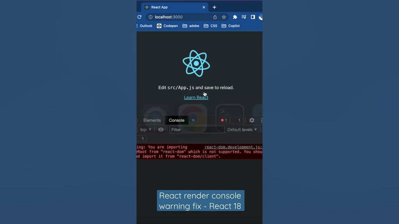 React 18 Console Warning Fix For Reactdom Render No Longer Supported