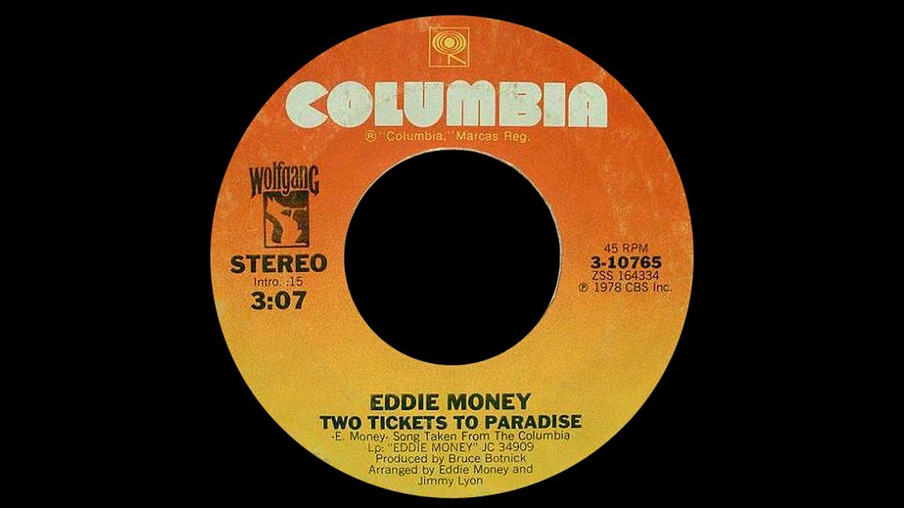 Eddie Money ~ Two Tickets To Paradise 1977 Extended Meow Mix Youtube