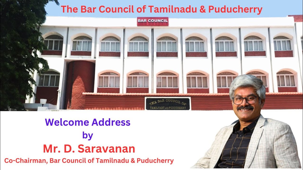 Enrollment Function Welcome Address By Mr. D. Saravanan, Co-Chairman ...