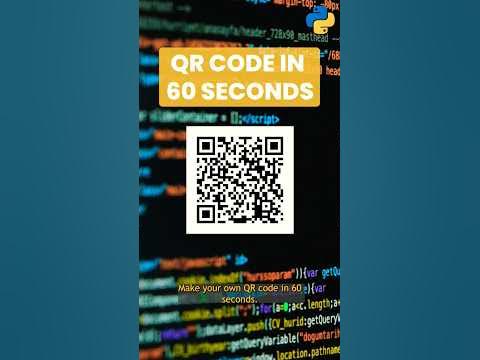 Make Your Own QR Codes with Python in 60 seconds #python #qrcode #pythonprogramming #shorts ...