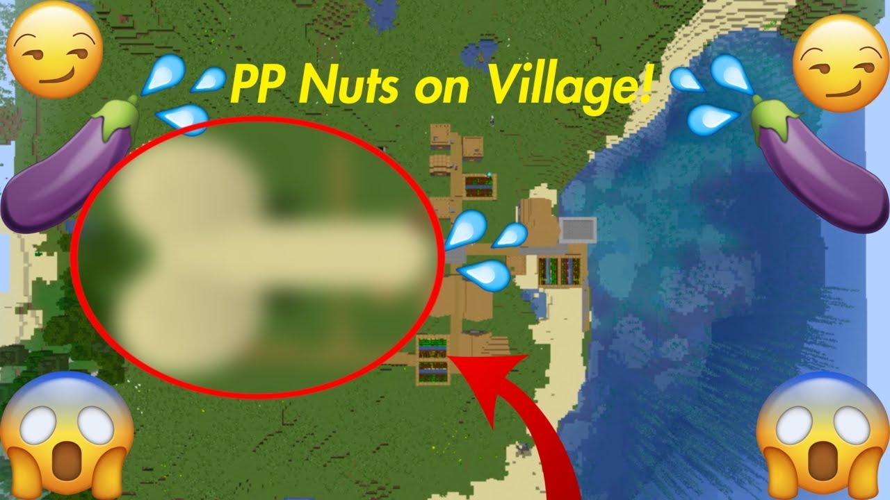 Minecraft Giant PP Making Huge Nut on Village - YouTube