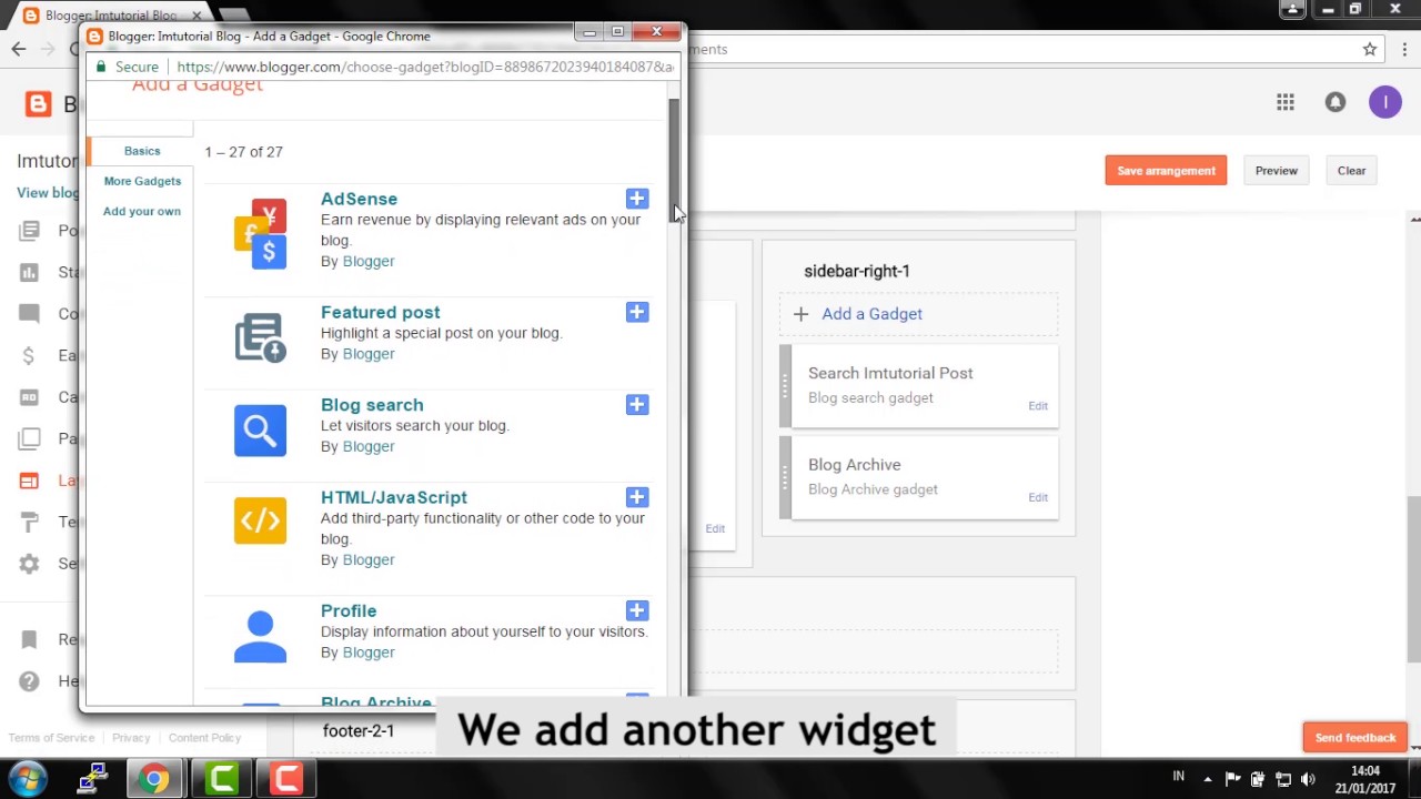 How to Install Widget on Blogger - YouTube