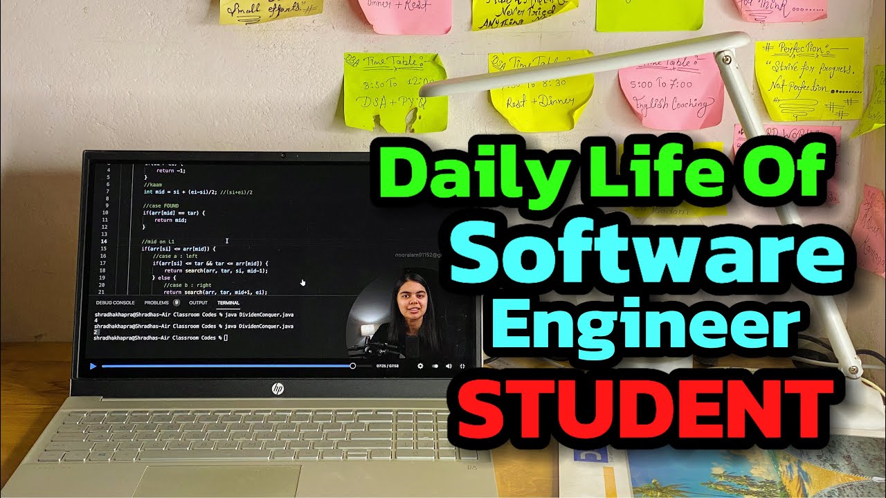 A Day Of a Software Developer STUDENT in India👨🏻‍💻 - YouTube