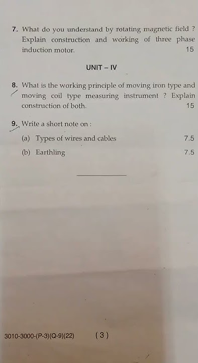 Question paper MDU B.Tech(Common for all Branches)1st semester question paper Basic Electrical ...