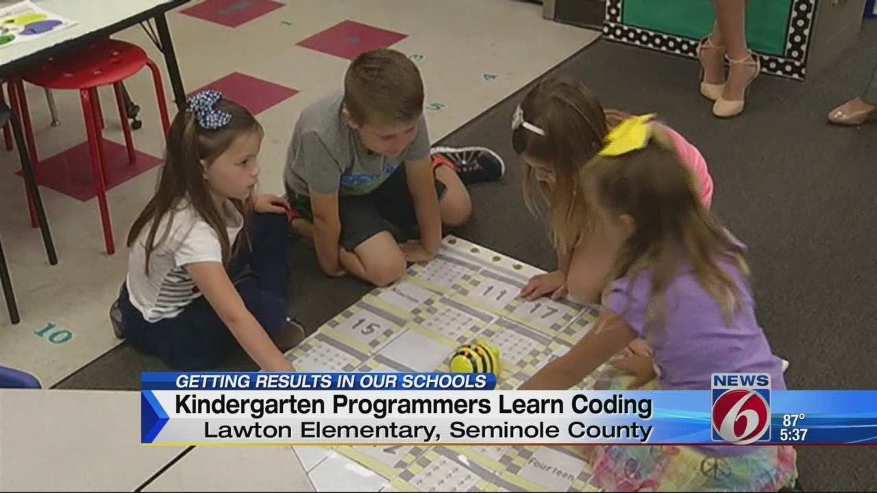 Kindergarten programmers learn coding - YouTube