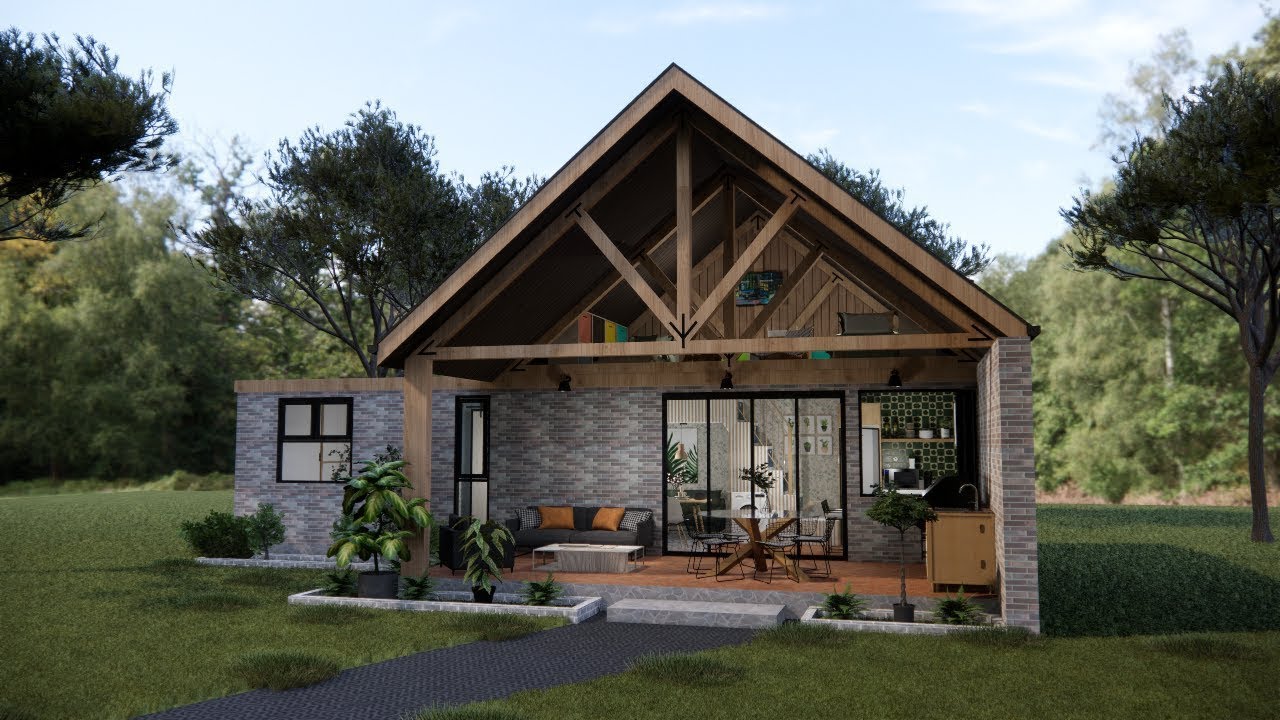 Cozy 3x12 m Tiny Stone House with Loft | Serene Living in Nature! - YouTube