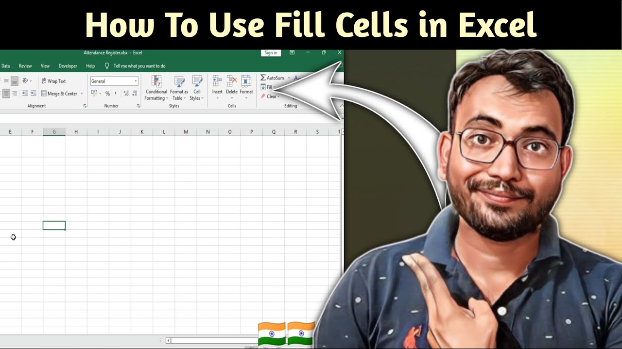 How To Use Fill Cells in Excel // Flash Fill in Excel - YouTube