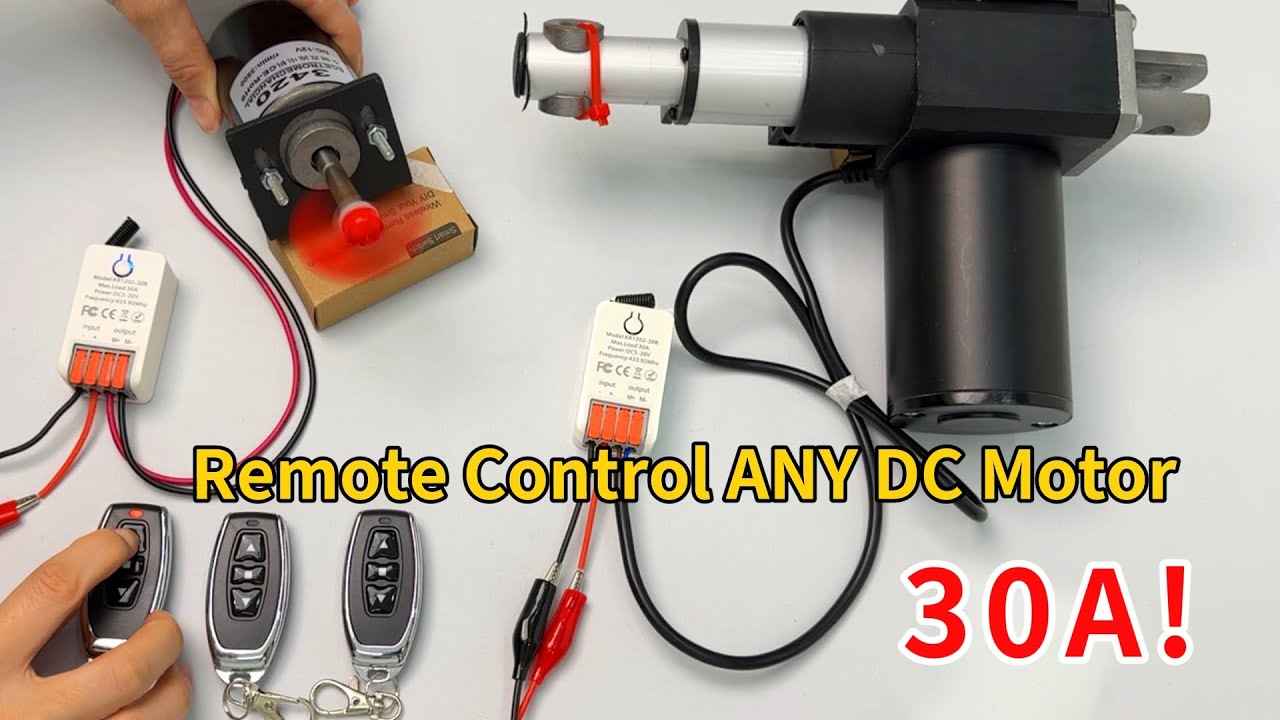 How to Use Wireless DC Motor Controller for DC12V 5V 24V Motor Forward ...